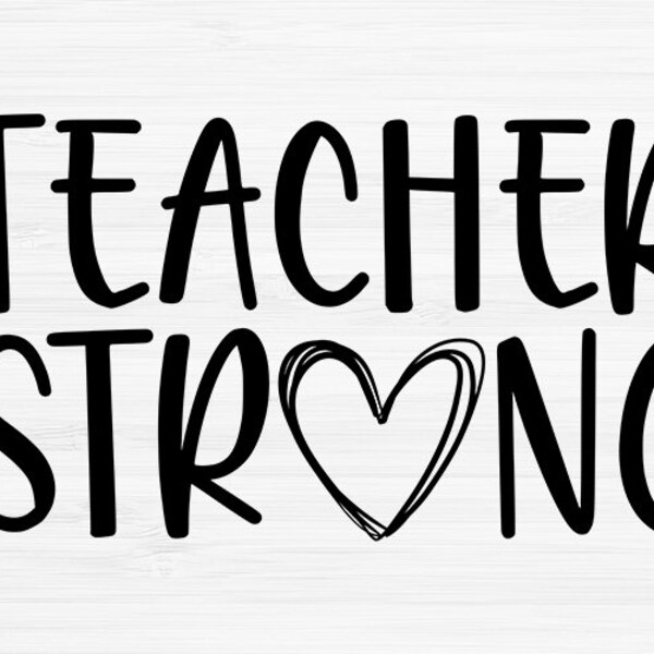 Teacher Strong Svg - Etsy