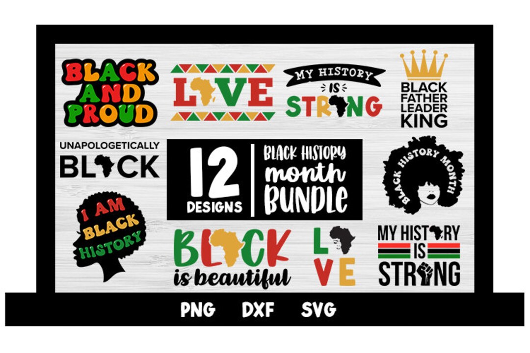 Black History Month Bundle SVG Black History Month Quotes - Etsy
