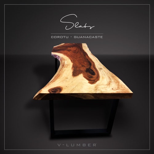 Solid 101 Acacia Wood Slab Dining Table - Etsy