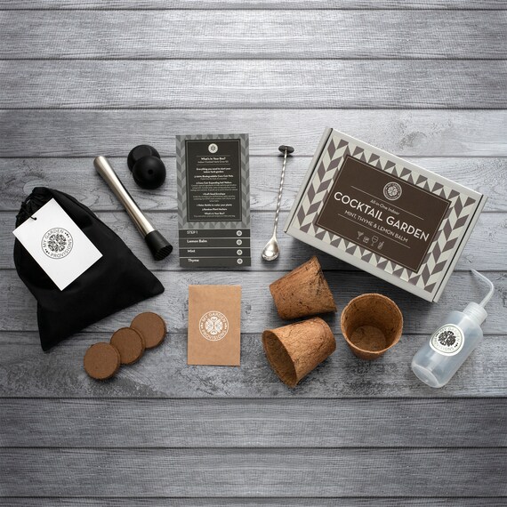 Cocktail Indoor Herb Garden Herb Seeds Cocktail Kit - Etsy