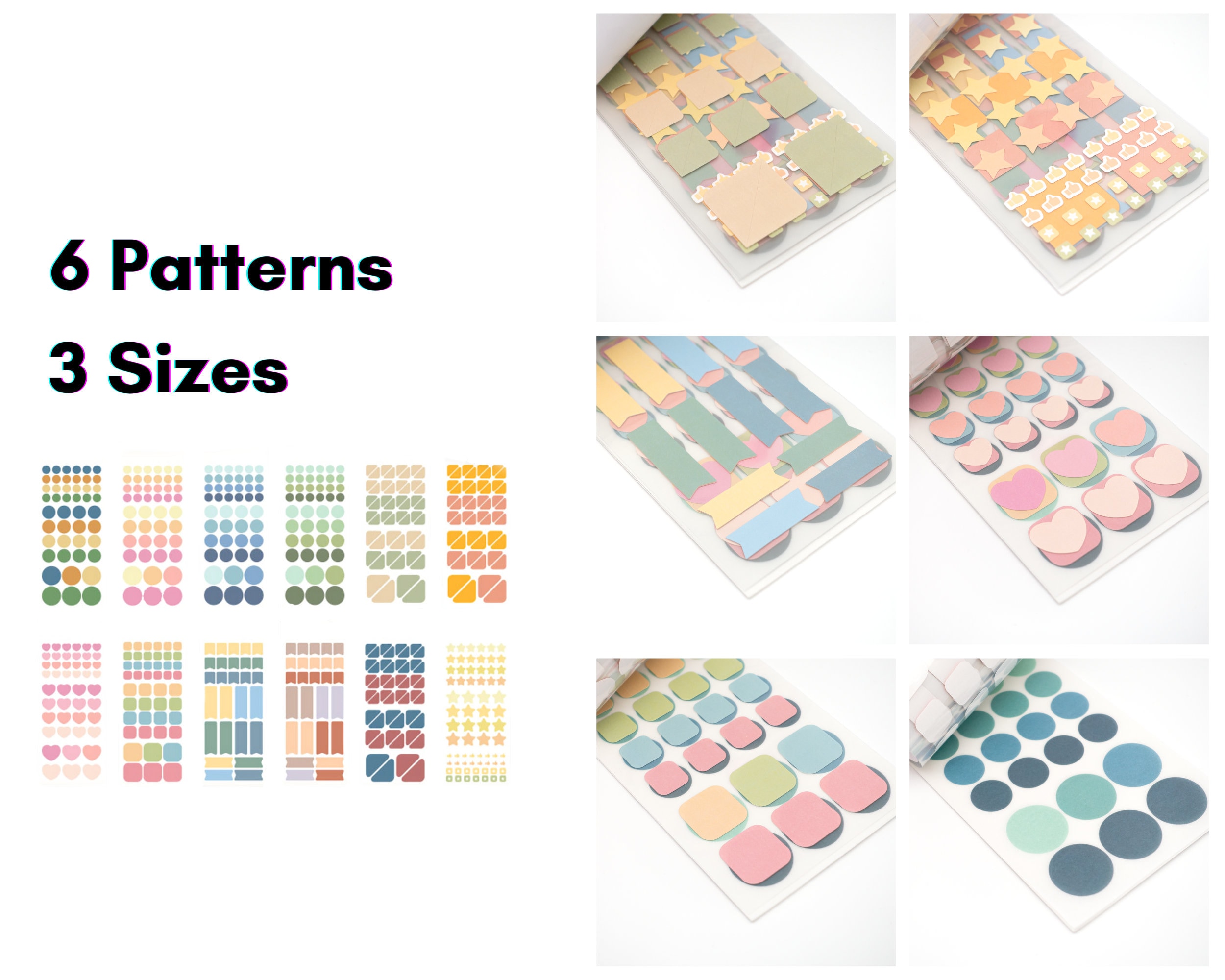 Basic Note-taking Sticker Set Die-cut Chapter Tab Stickers - Etsy