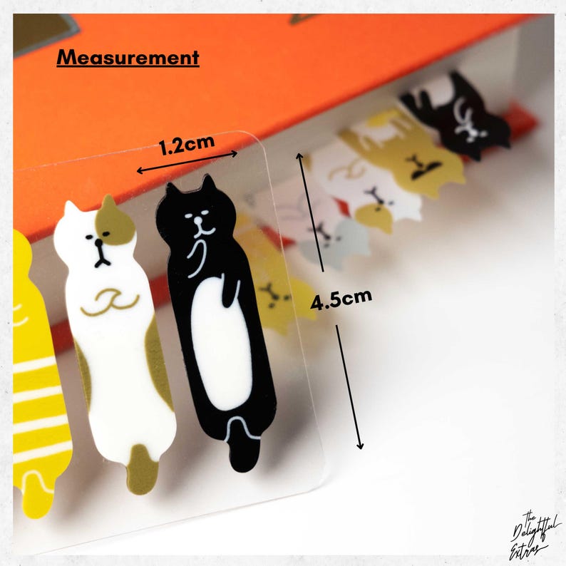 Sassy Cat Sticky Note Sticker | Reusable Sticky Index Tabs, Marking ...