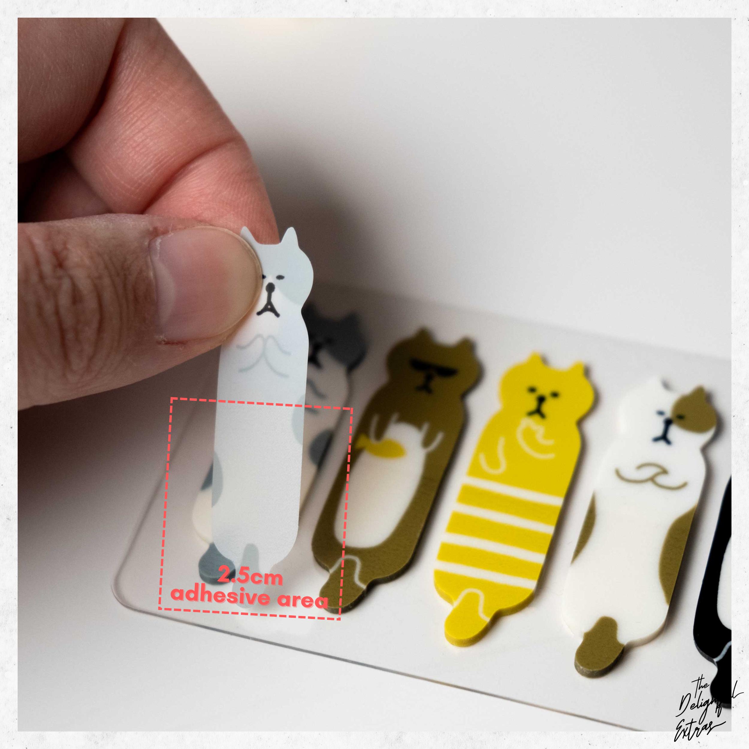 Sassy Cat Sticky Note Sticker | Reusable Sticky Index Tabs, Marking ...