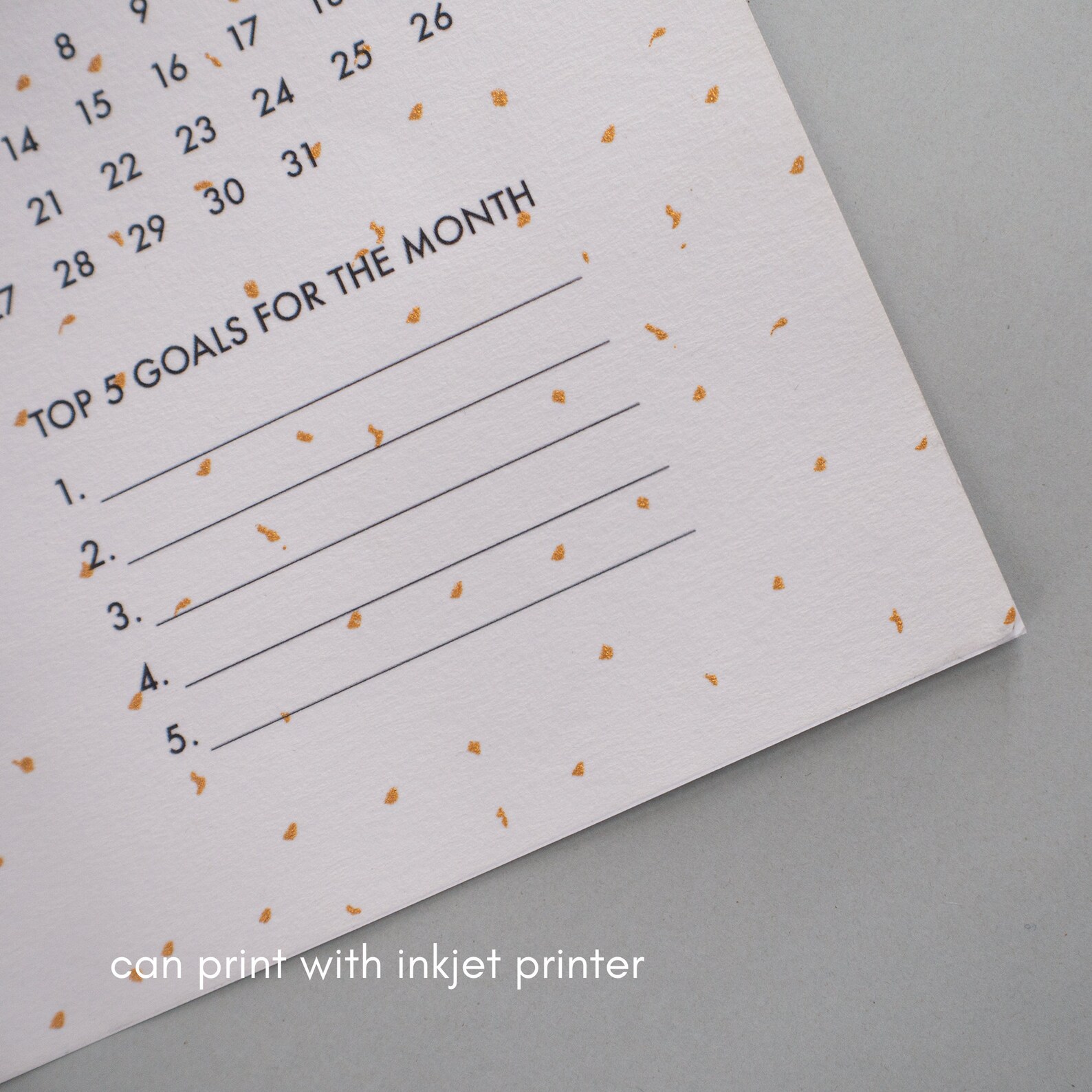 A4 Gold Foil Dot Sticker Paper | White, Beige Printable Xuan Paper ...
