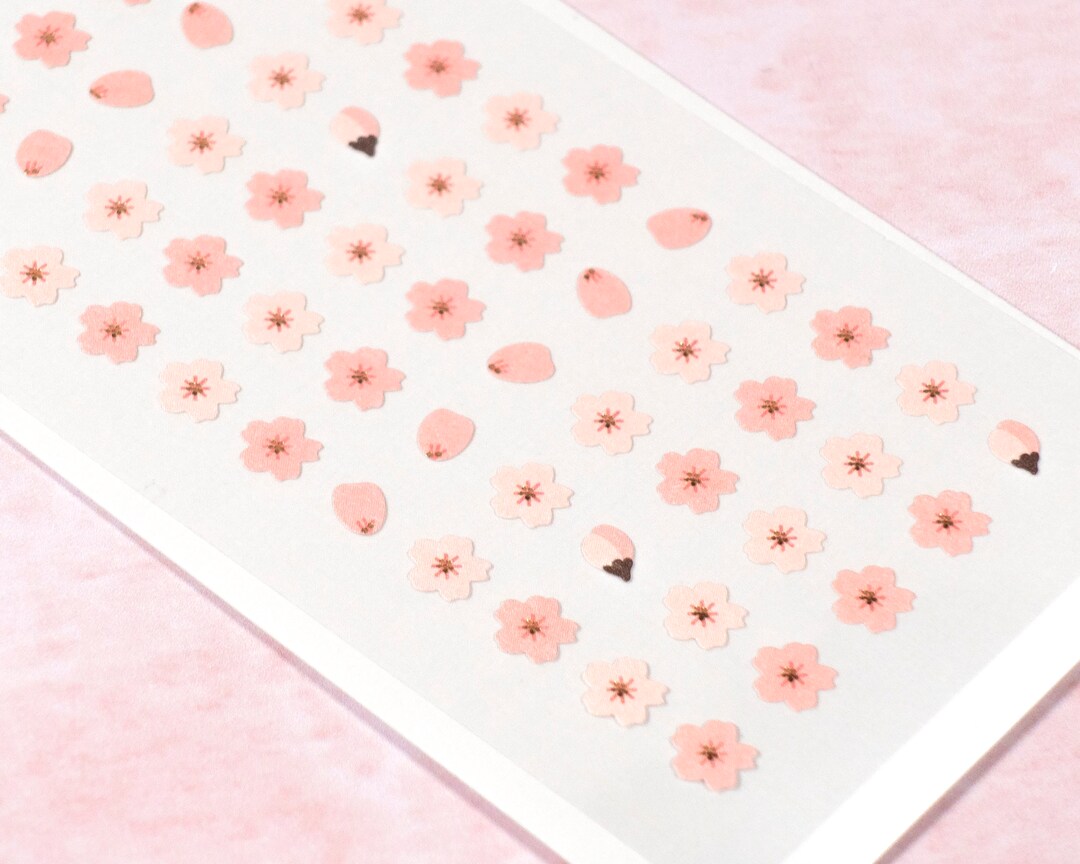 Suatelier Pink Sakura/cherry Blossom Stickers | 1 Sheet | Mini Series ...