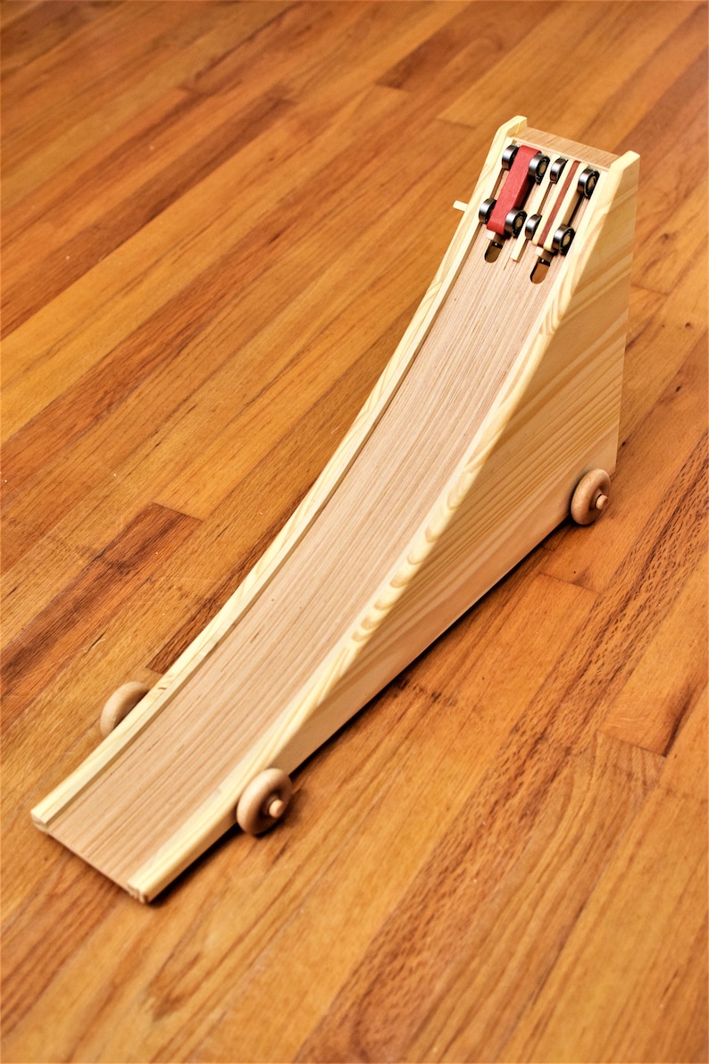 Wooden Toy Race Track Toy Car Ramp | Etsy
