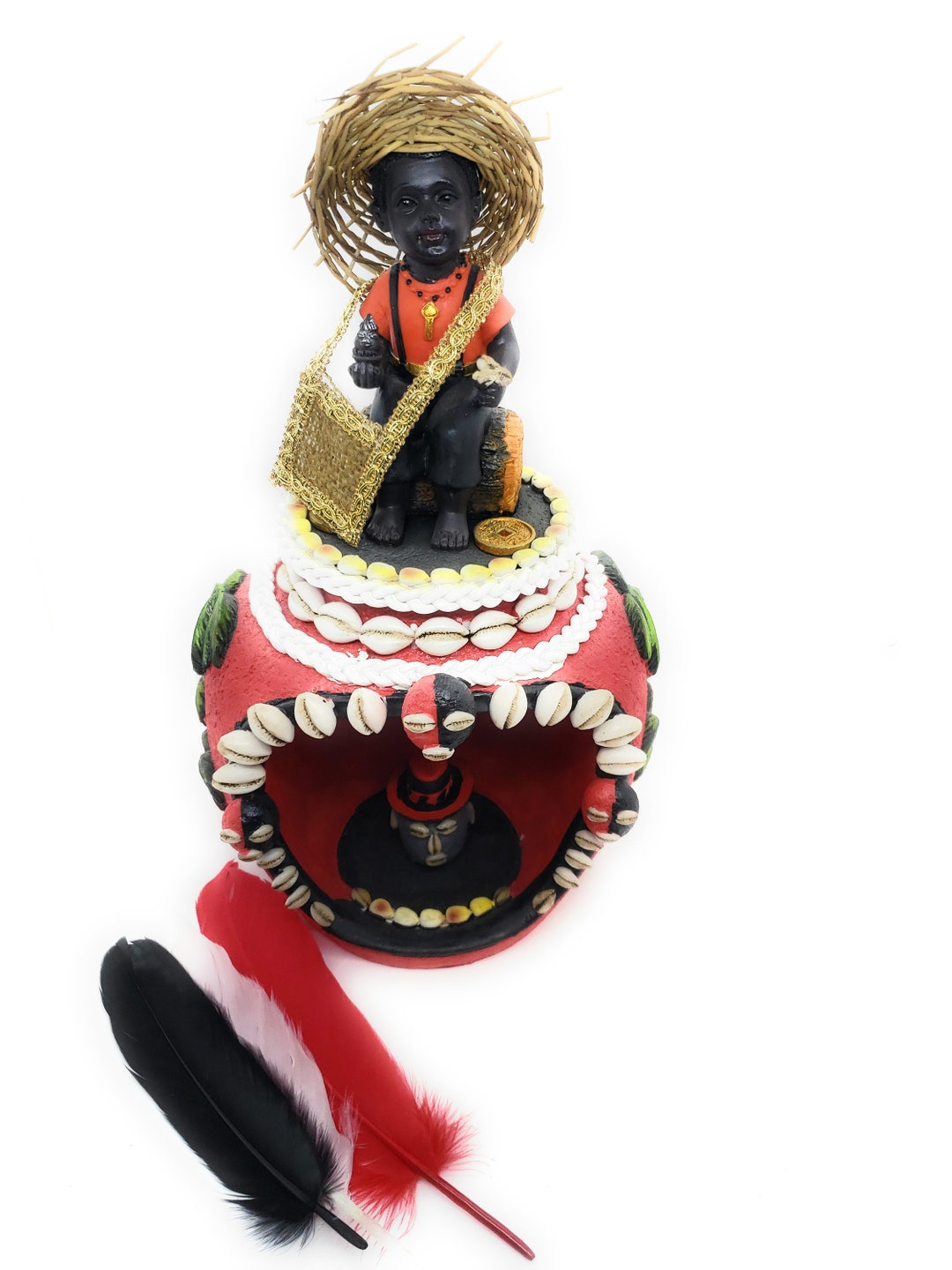ELEGUA - Santeria Casita Set, 12" Inches - Etsy
