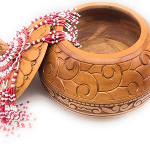 SHANGO - Shango Set: Batea & Pilon De Madera Decorado Y Tarros - Etsy
