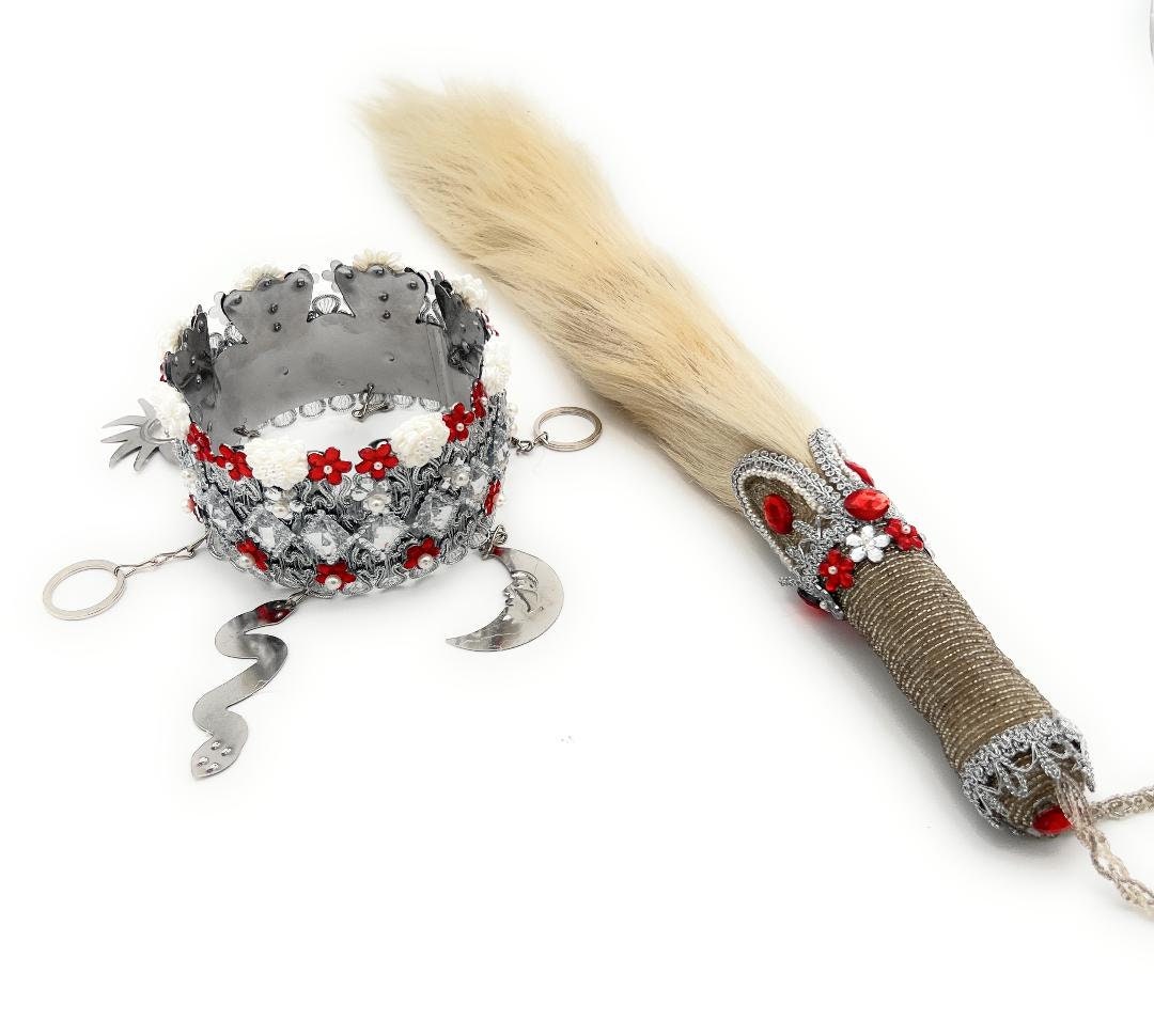 OBATALA AYAGUNA Santeria Set Corona/crown and Irukere Set - Etsy