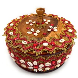 SHANGO Shango Set: Batea & Pilon De Madera Decorado Y Tarros - Etsy