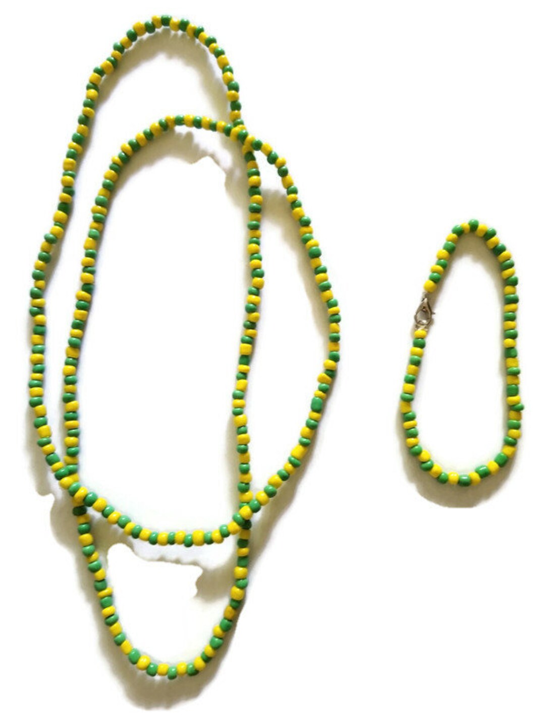 ORULA Santeria Orisha Bead Necklace eleke & Braclet ilde Set - Etsy