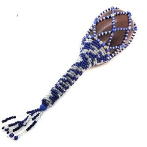 YEMAYA - Santeria Bead Decorated Wood Maraca - Etsy