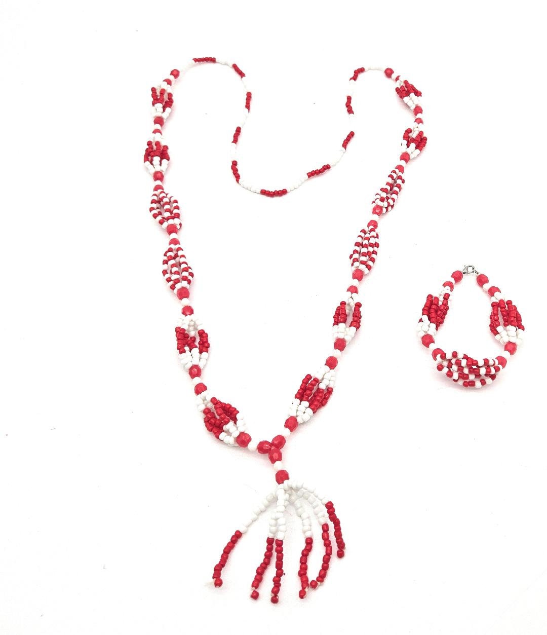 SHANGO- Santeria Bead Necklace & Ilde Set - Etsy