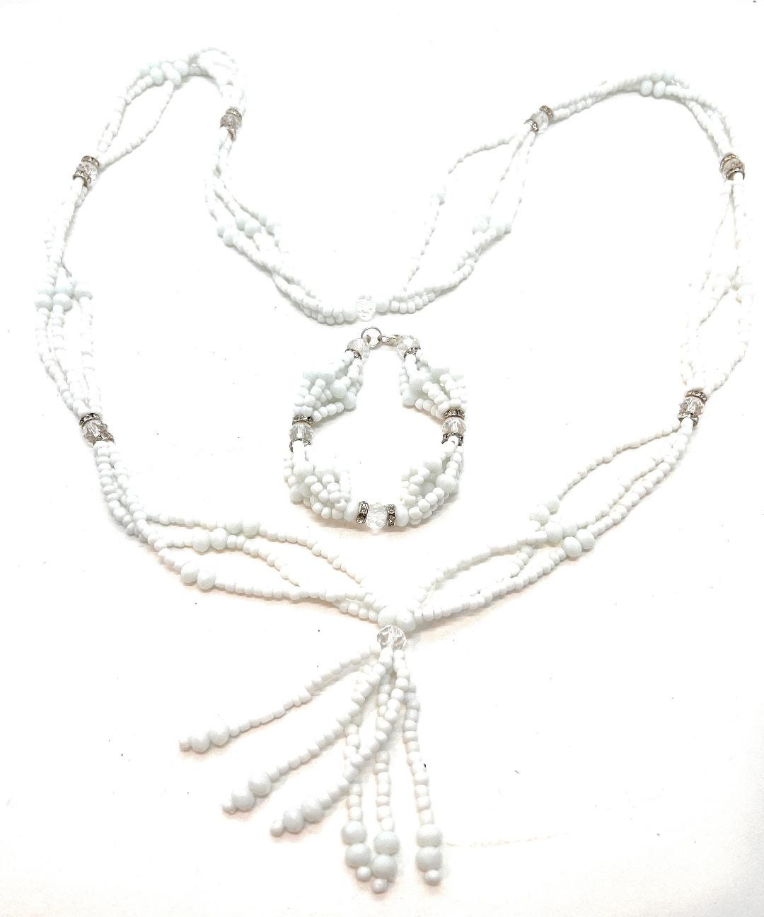OBATALA - Santeria Bead Collar/eleke De Cuentas & Ilde De Mazo Set - Etsy