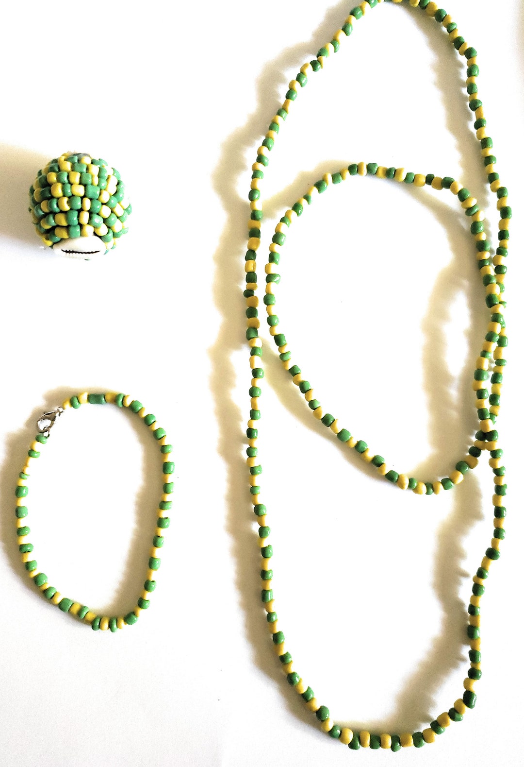 ORULA - Santeria Bead Necklace Set, 3 Piece Set (ilde, Eleke & Macuto ...