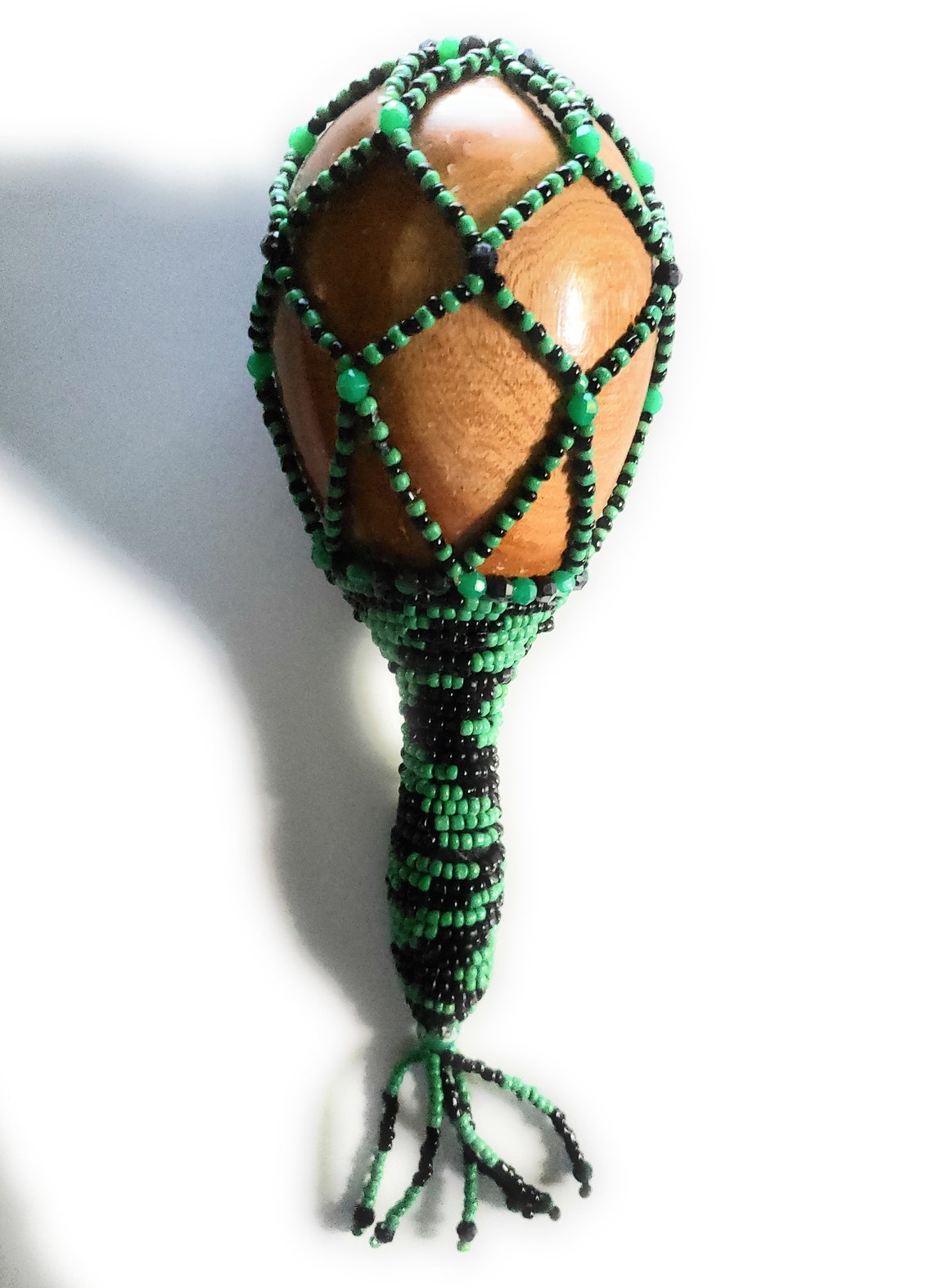 OGUN Glass Bead Decorated Maraca | Etsy