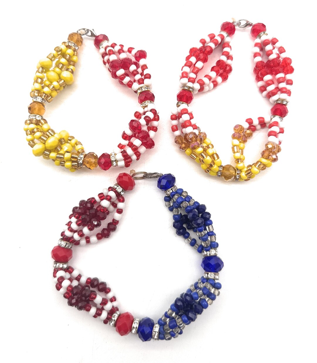 ILDE De Maso - Santeria Bead Bracelet - Shango Con Oshun, Yemaya - Etsy