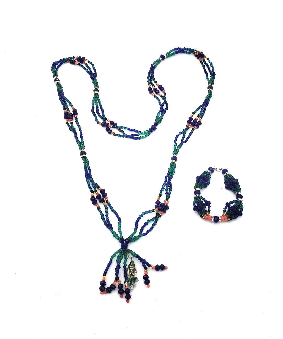 OLOKUN - Santeria Bead Necklace/eleke/collar Maso Set - Etsy