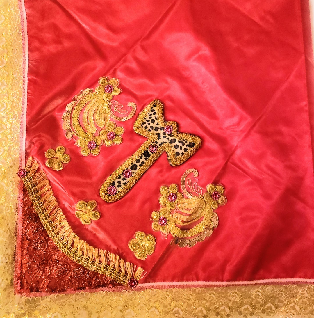 SHANGO Altar Mantal/cloth Panuelo De Altar Para Los Orishas - Etsy UK