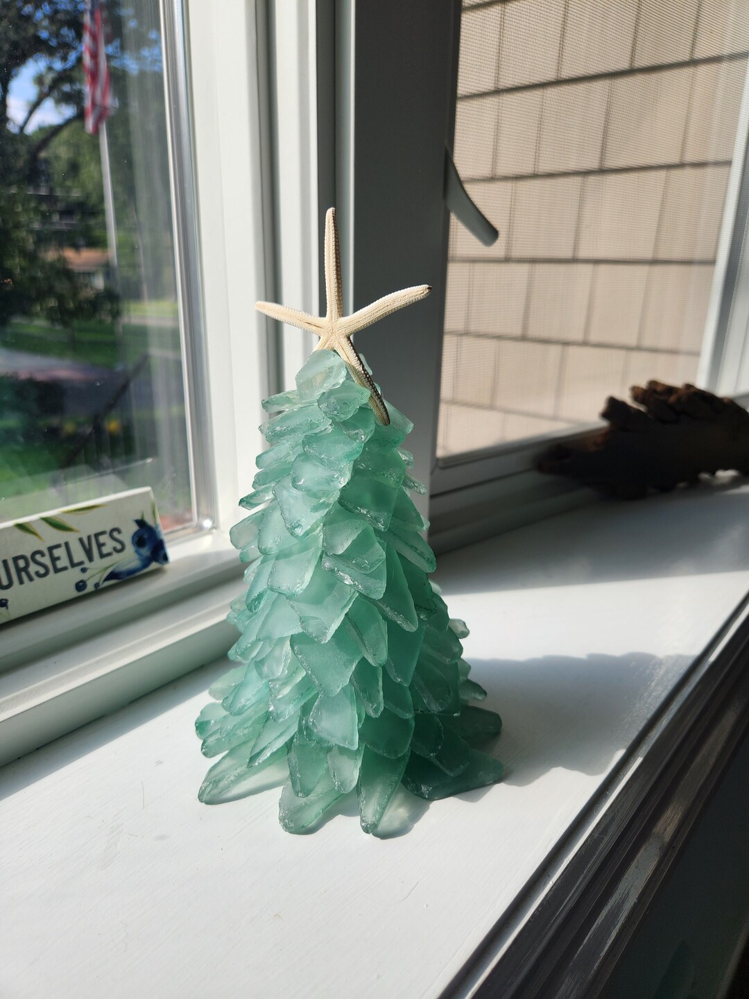 Seafoam Green Sea Glass Tree Coastal Decor - Etsy