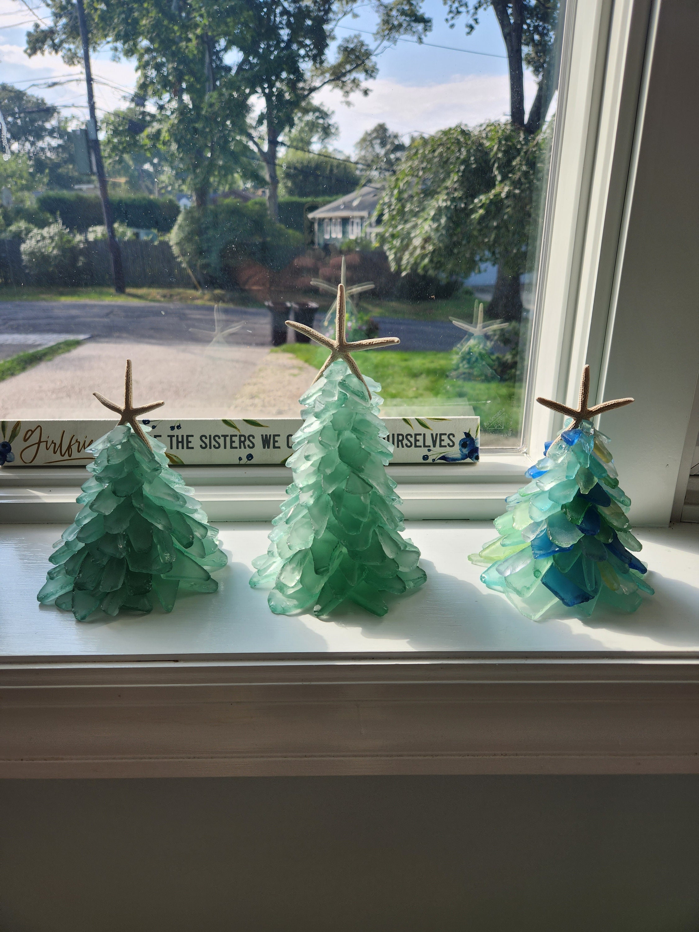 Seafoam Green Sea Glass Tree Coastal Decor - Etsy