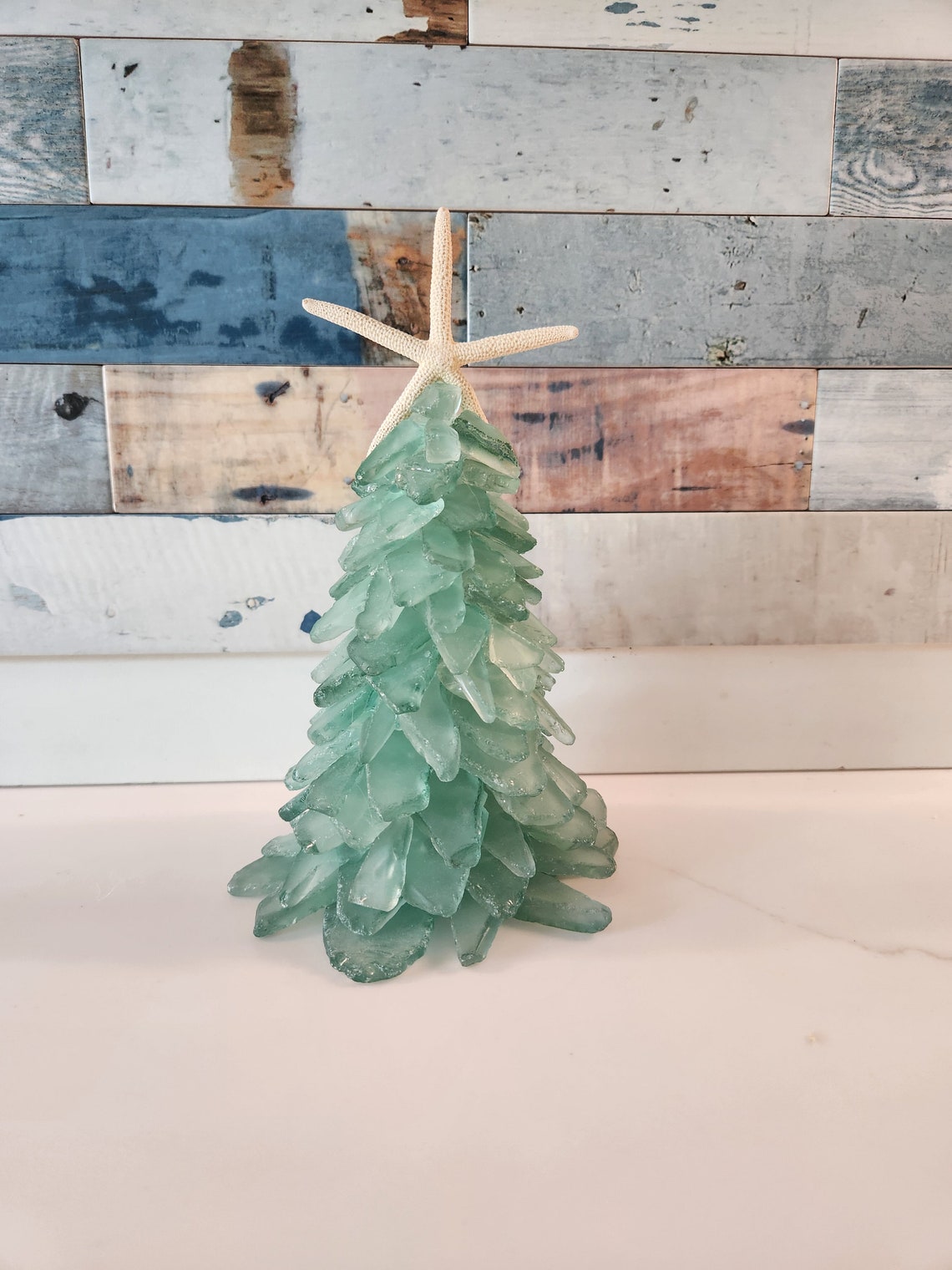 Seafoam Green Sea Glass Tree Coastal Decor - Etsy