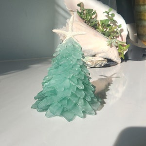 Seafoam Green Sea Glass Tree Coastal Decor - Etsy