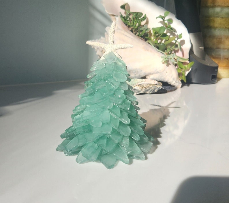 Seafoam Green Sea Glass Tree Coastal Decor - Etsy