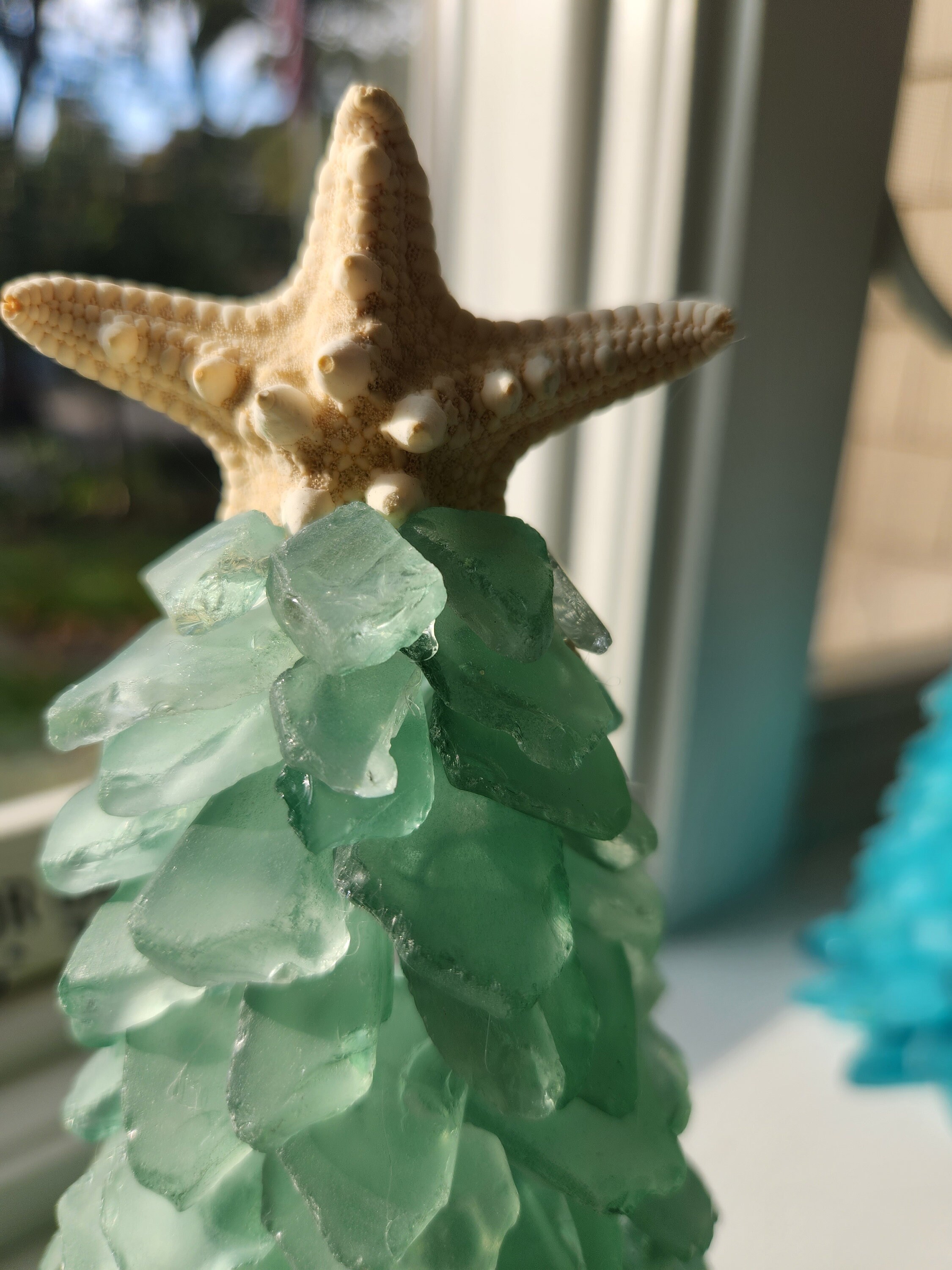 Seafoam Green Sea Glass Tree Coastal Decor Gift - Etsy
