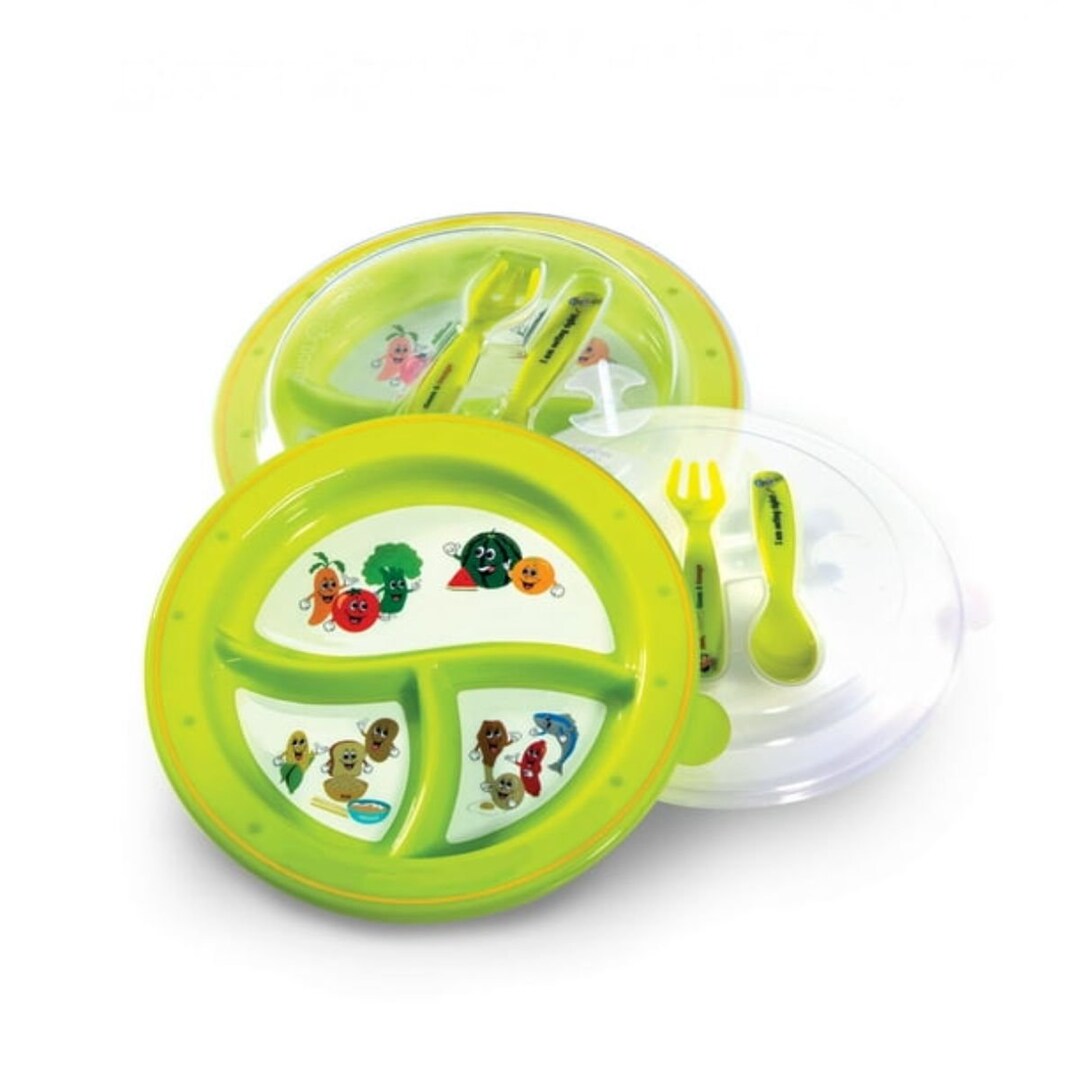 Section Divided Lidded Plastic Plates, Show N Tell Start Right and ...