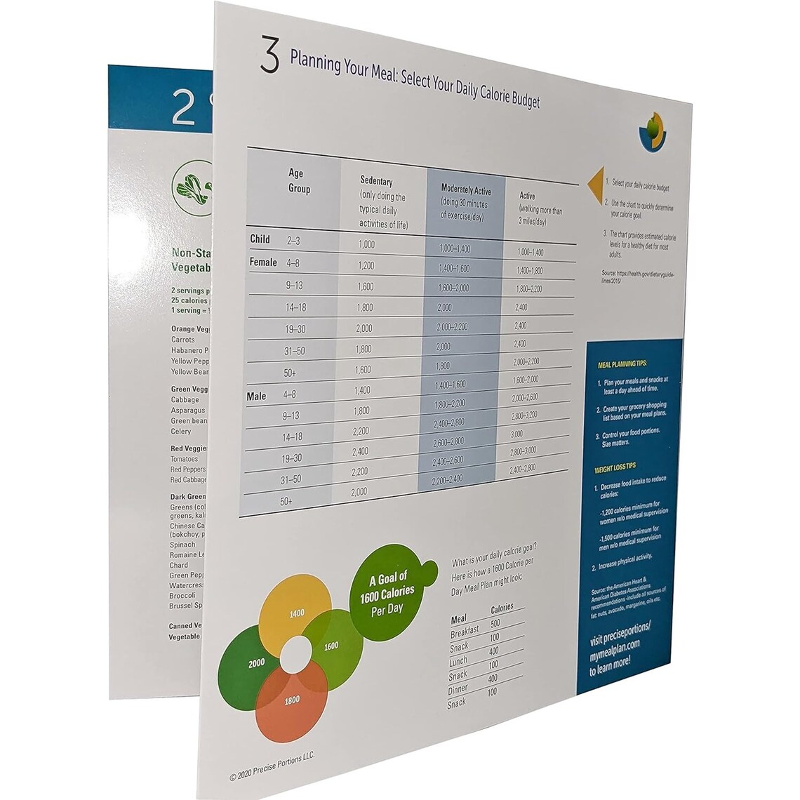 Divided Lidded Sectioned Plate Lunch Bag, Nutrition Guide and Healthy ...