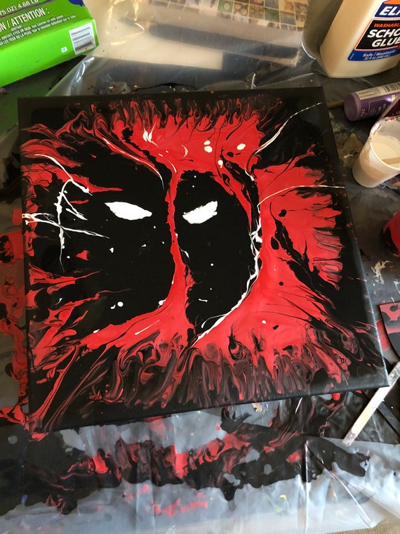 Deadpool Splatter Art
