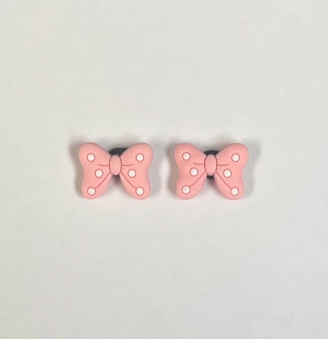 Light Pink Bow Shoe Charms, Pink Bow Croc Charms, Coquette Croc Charms ...