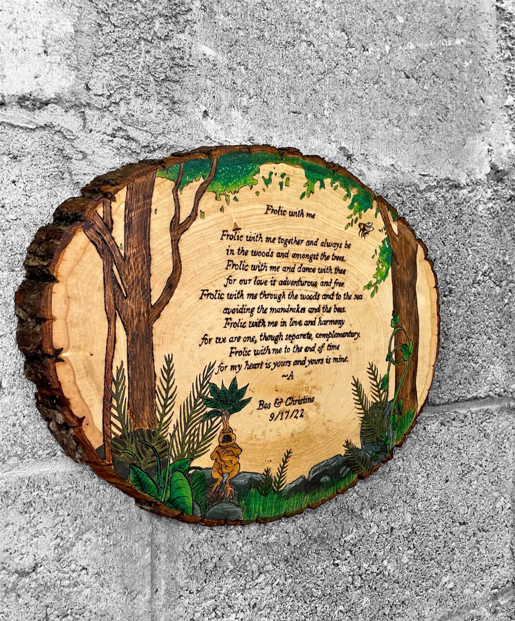 Poem Pyrography Poem Wood Burning Lyrics Quote Forest Wood - Etsy