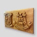 Hand Carved GAA Crest Wood Sign: Ballymun Kickhams & Dublin - Etsy
