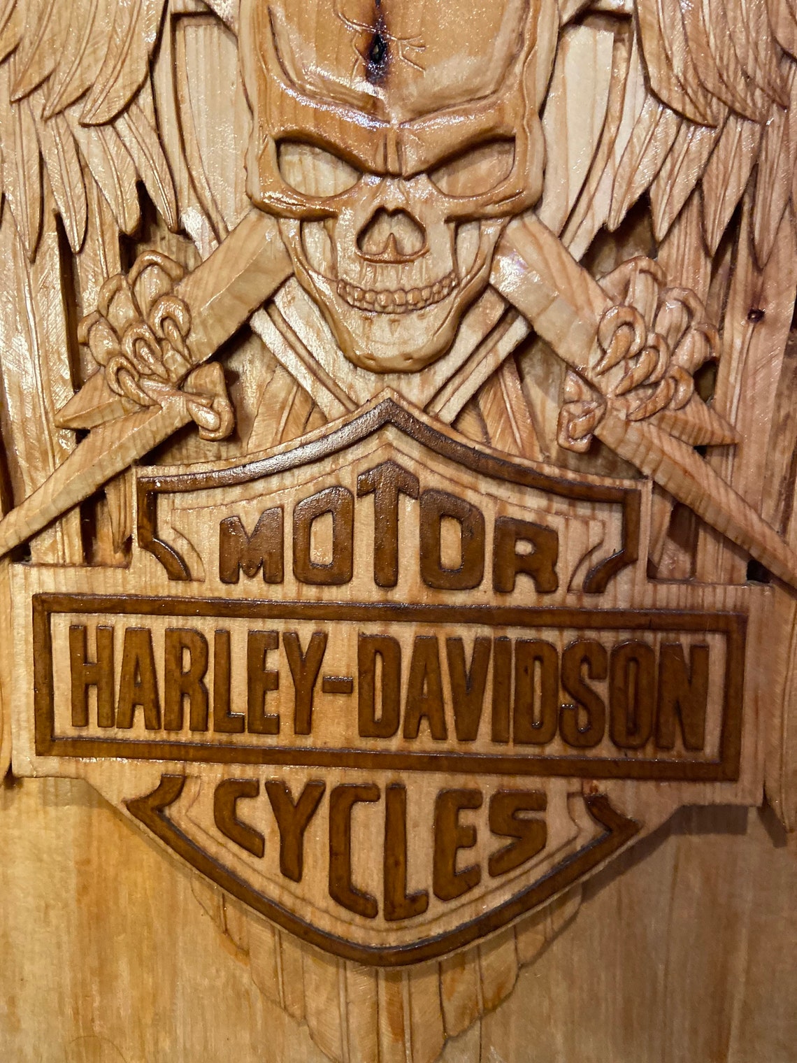 Harley D Wood Carving Harley D Art Motorcycle Motorbike Gifts - Etsy