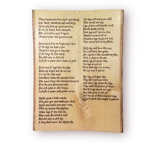 Custom Wood Burning Poem: Personalized Pyrography Art (16x12 Inches) - Etsy
