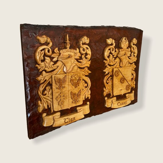 Double coat of arms wedding gift | Beachweddingtips.com