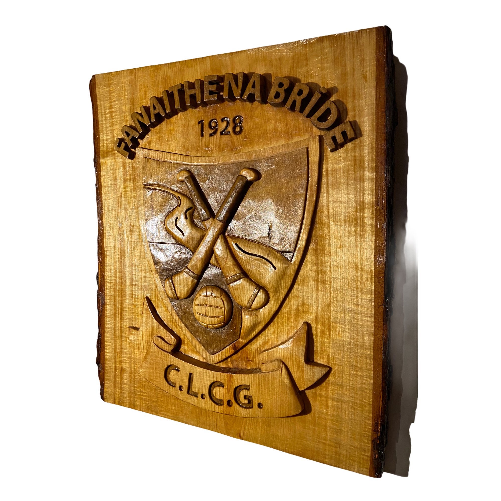 Gaelic Football Club Crest Wood Carving Gaa Hurling Gaa Crest Etsy Ireland