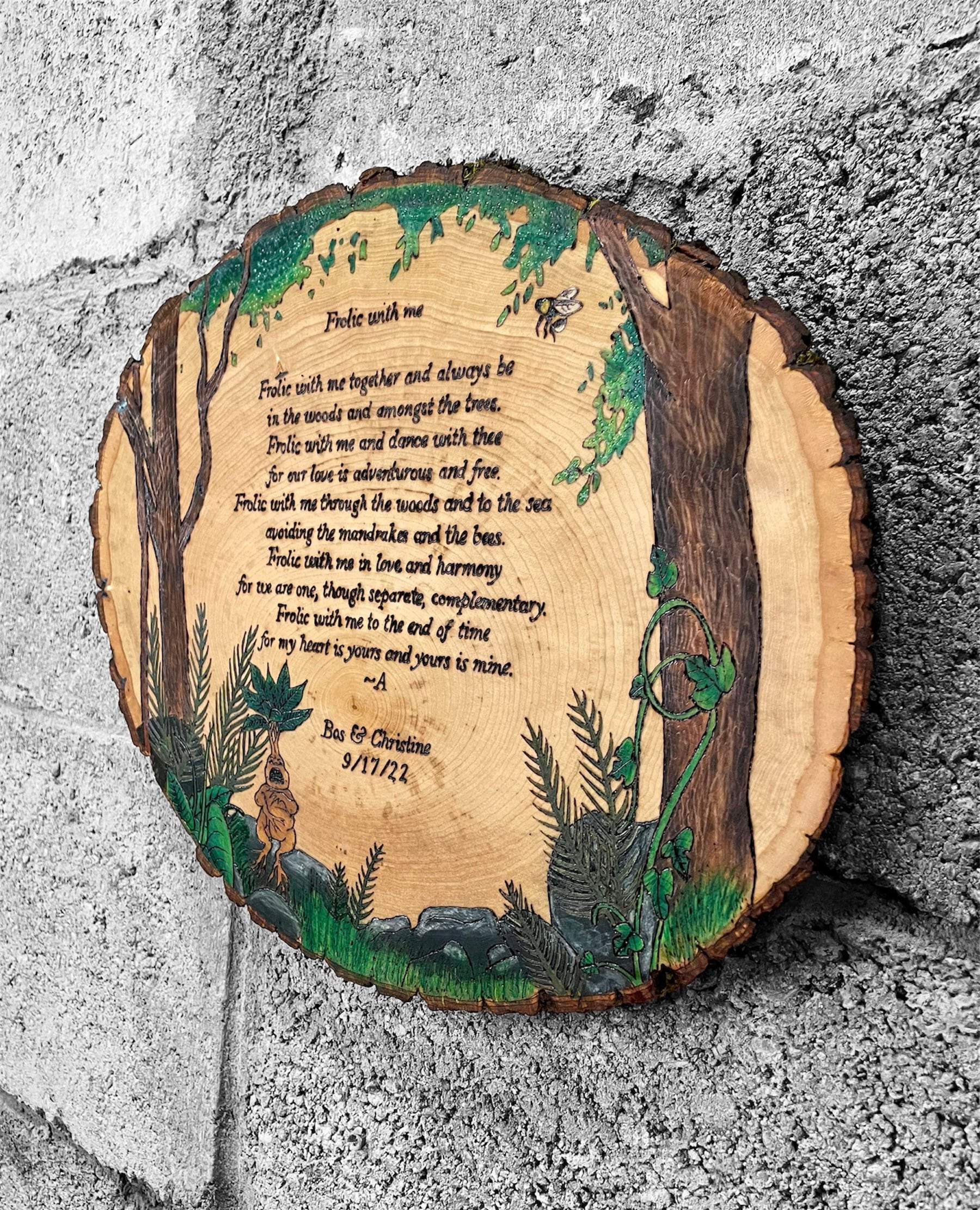 Poem Pyrography Poem Wood Burning Lyrics Quote Forest Wood - Etsy