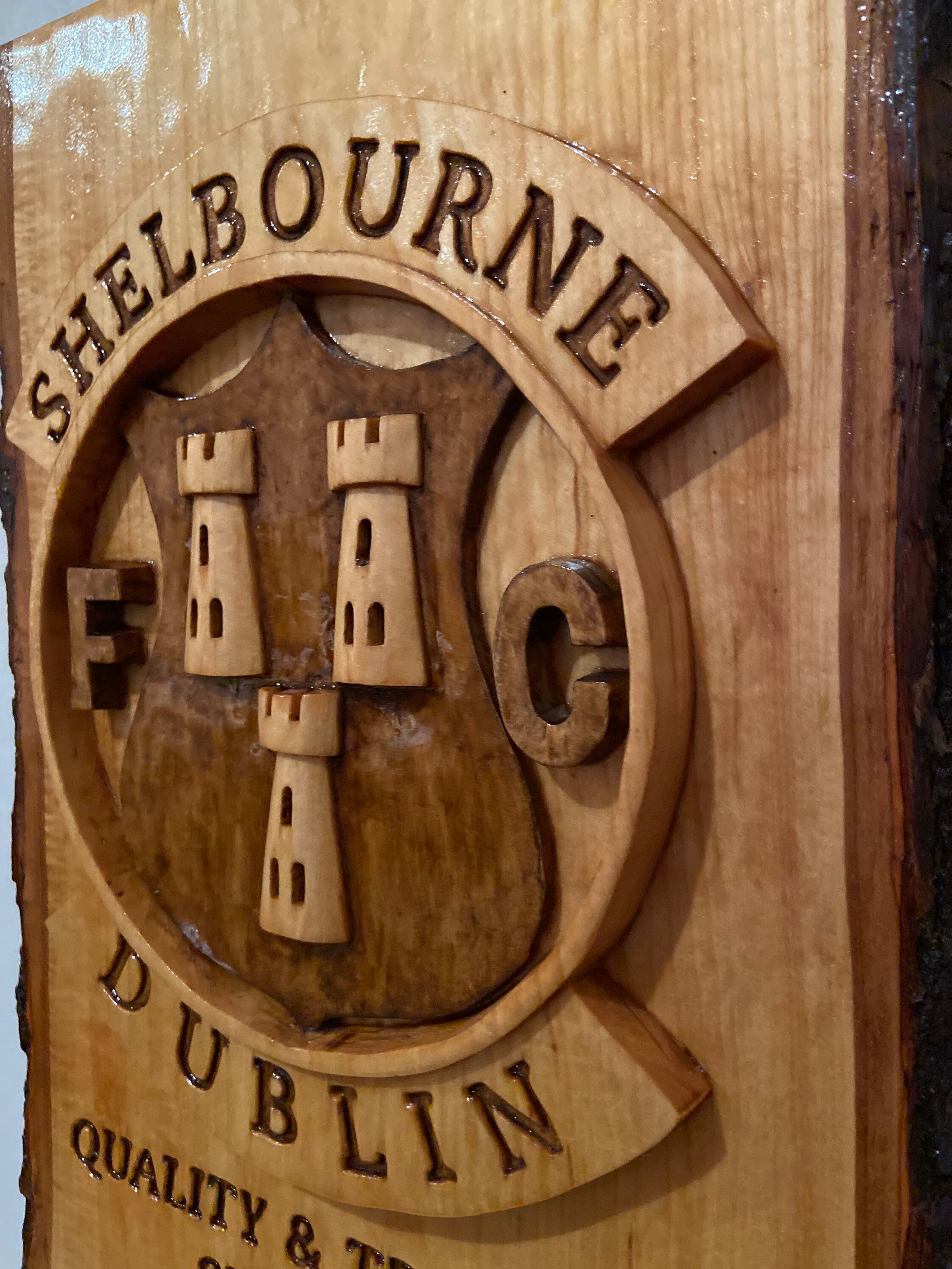 Shelbourne Fc Crest Wall Hanging Wood Carving League of - Etsy UK
