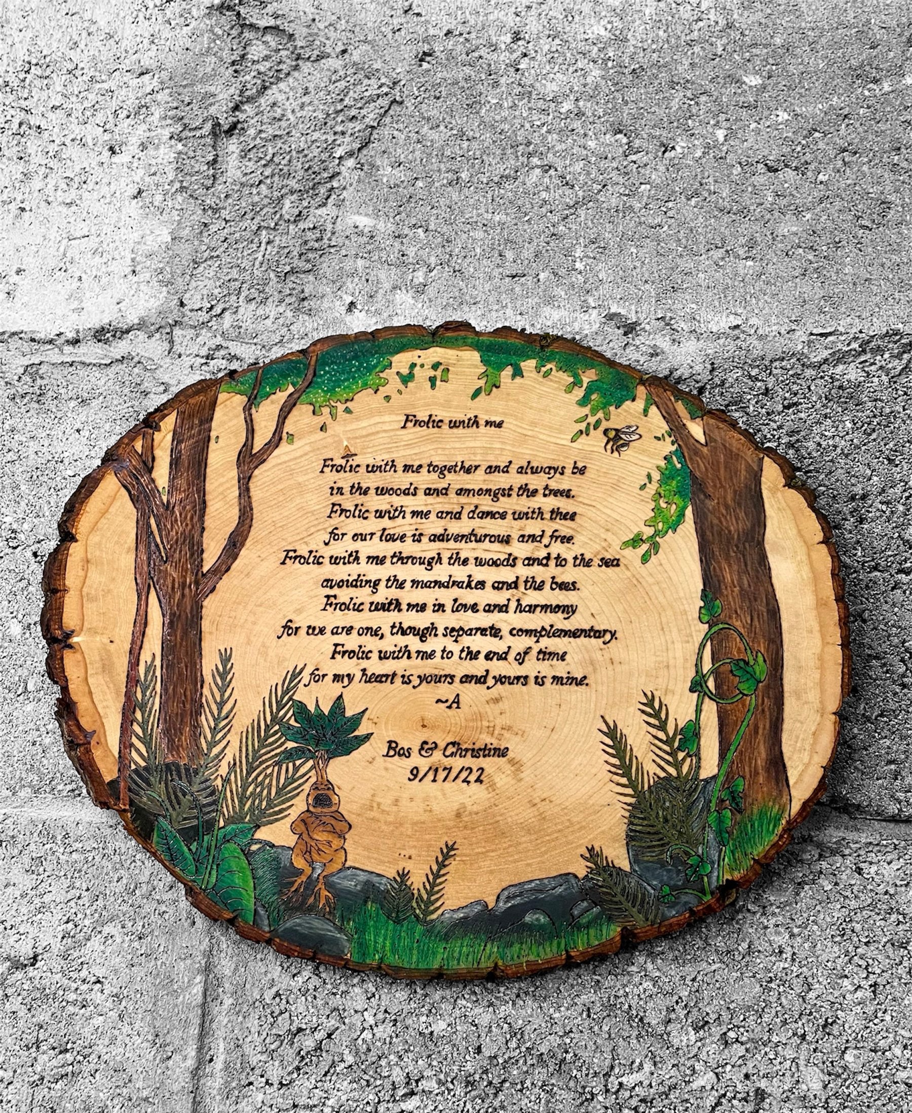 Poem Pyrography Poem Wood Burning Lyrics Quote Forest Wood - Etsy