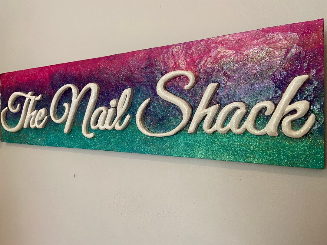 Nail Salon Sign Business Sign Pub Sign Custom Sign Logo Sign Wood Sign ...