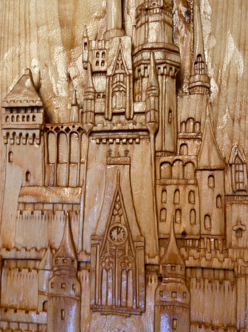 Magic Castle Wood Carving Collector Princess Castle Movie - Etsy