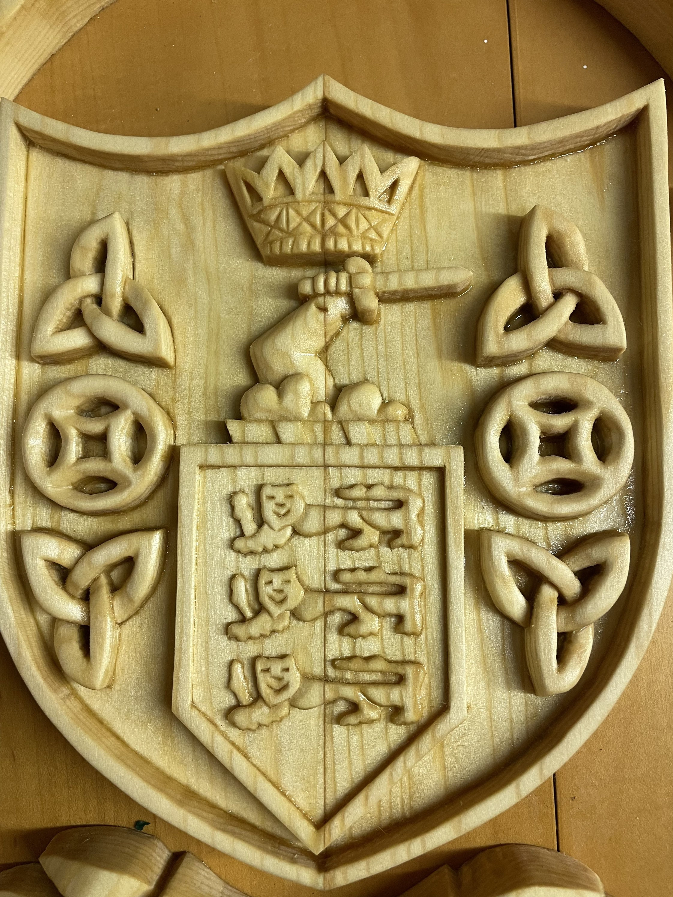 Clare GAA Crest Wood Carving Football Crest Gaelic Football - Etsy