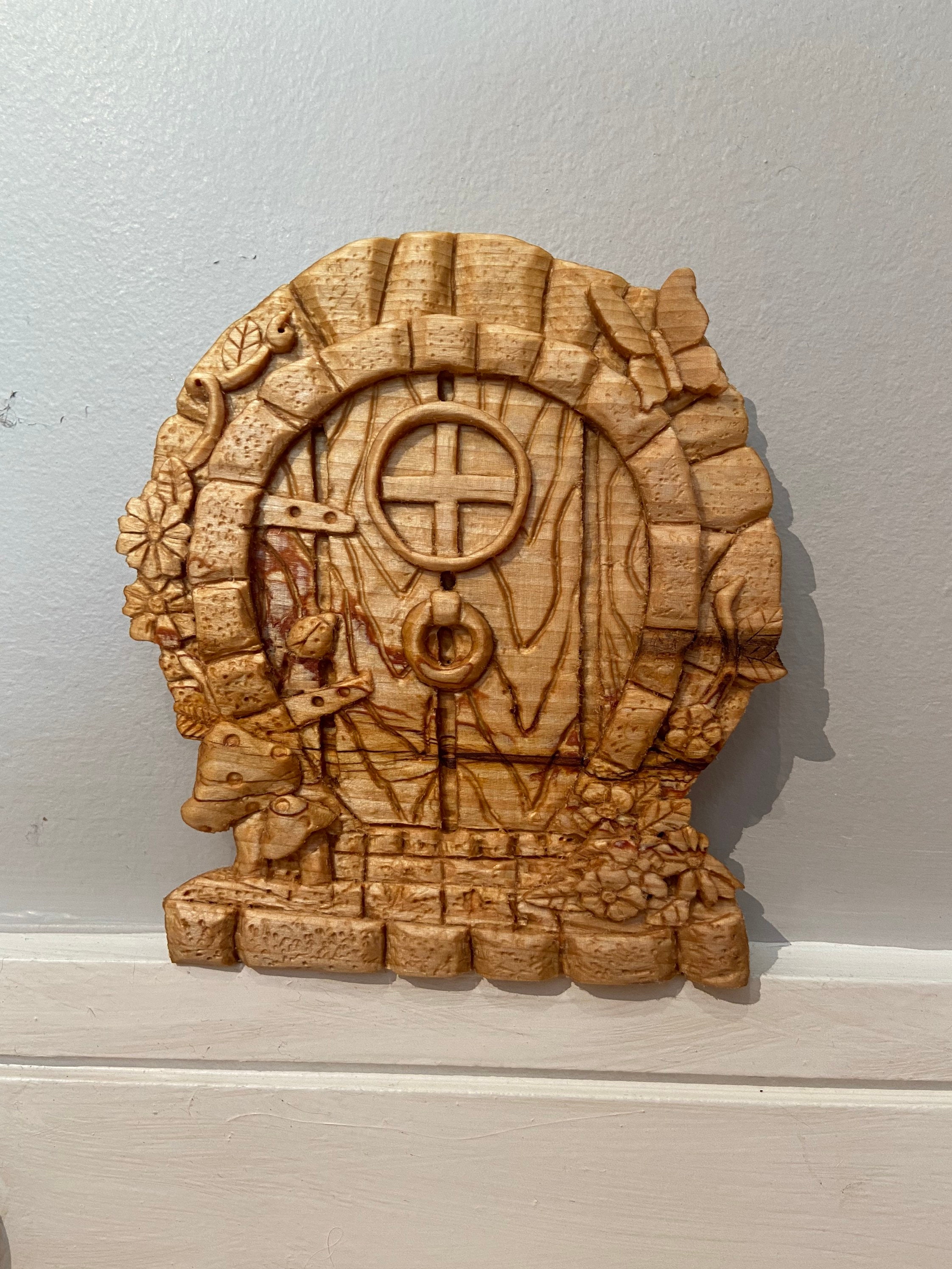 Fairy Door Wood Carving Magic Fairy Garden Pixie Door Fairies Custom ...