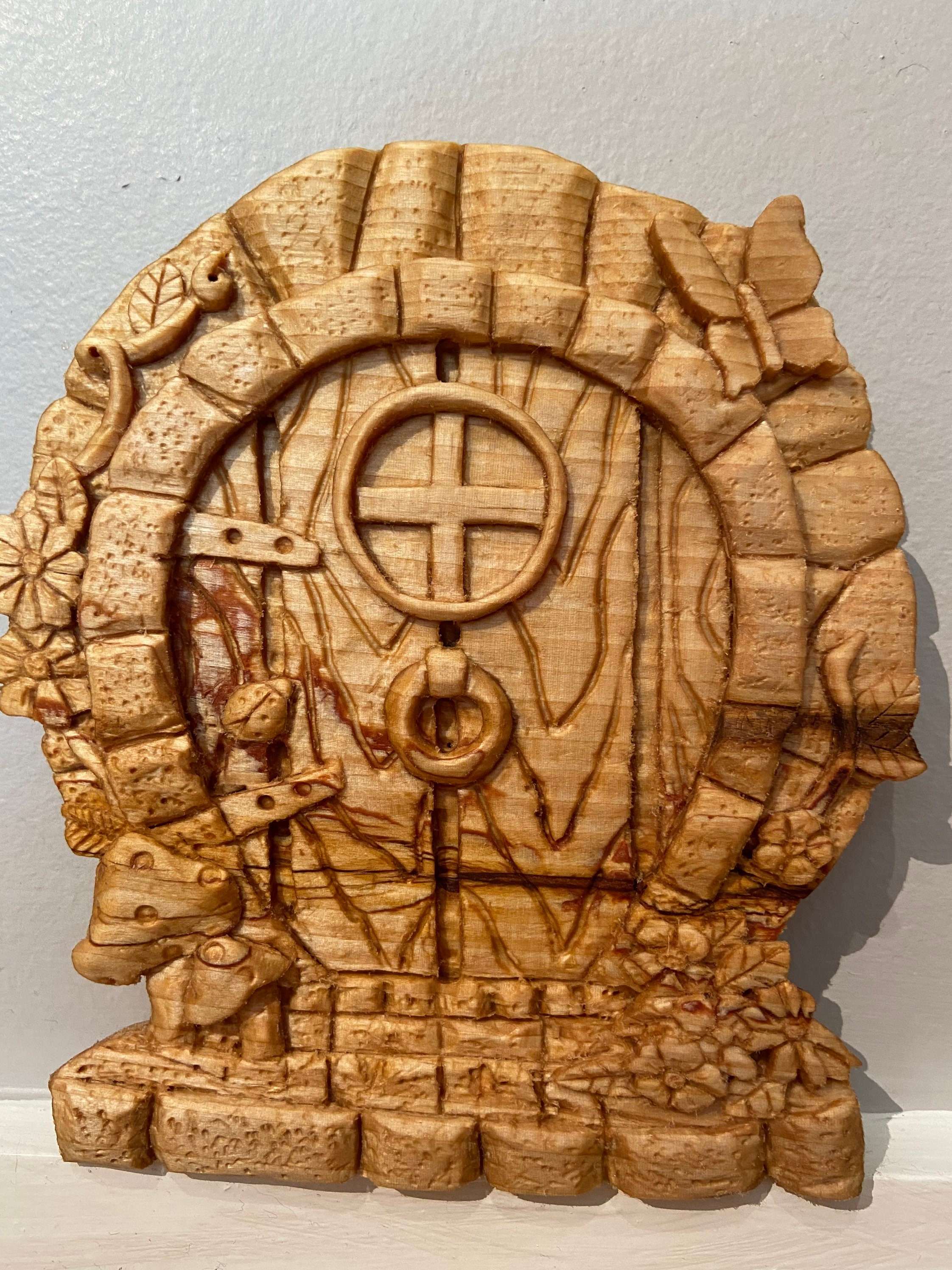 Fairy Door Wood Carving Magic Fairy Garden Pixie Door Fairies Custom ...