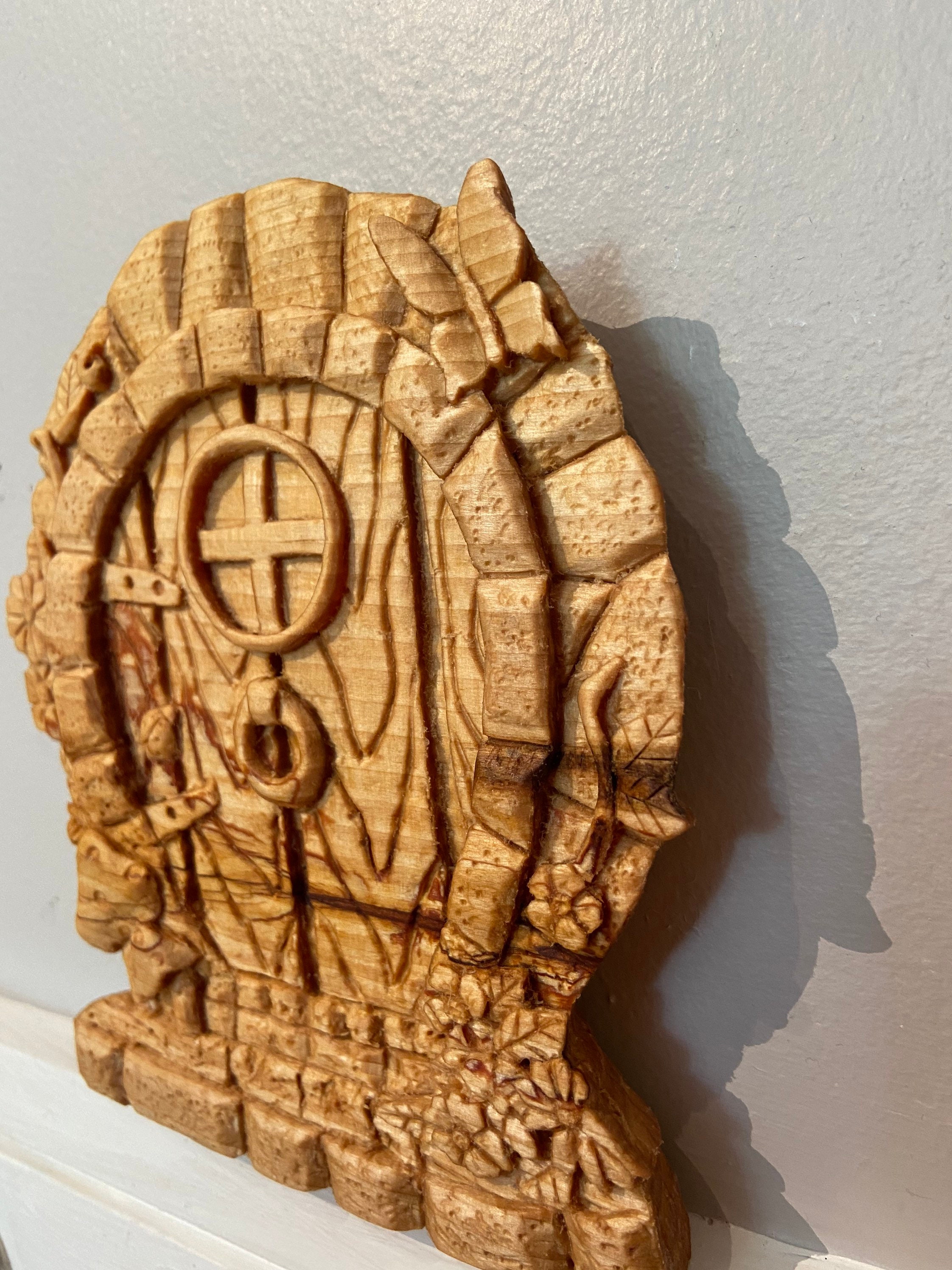 Fairy Door Wood Carving Magic Fairy Garden Pixie Door Fairies Custom ...