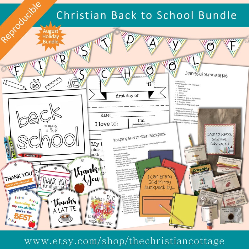 Christian Back To School Bundle | Etsy
