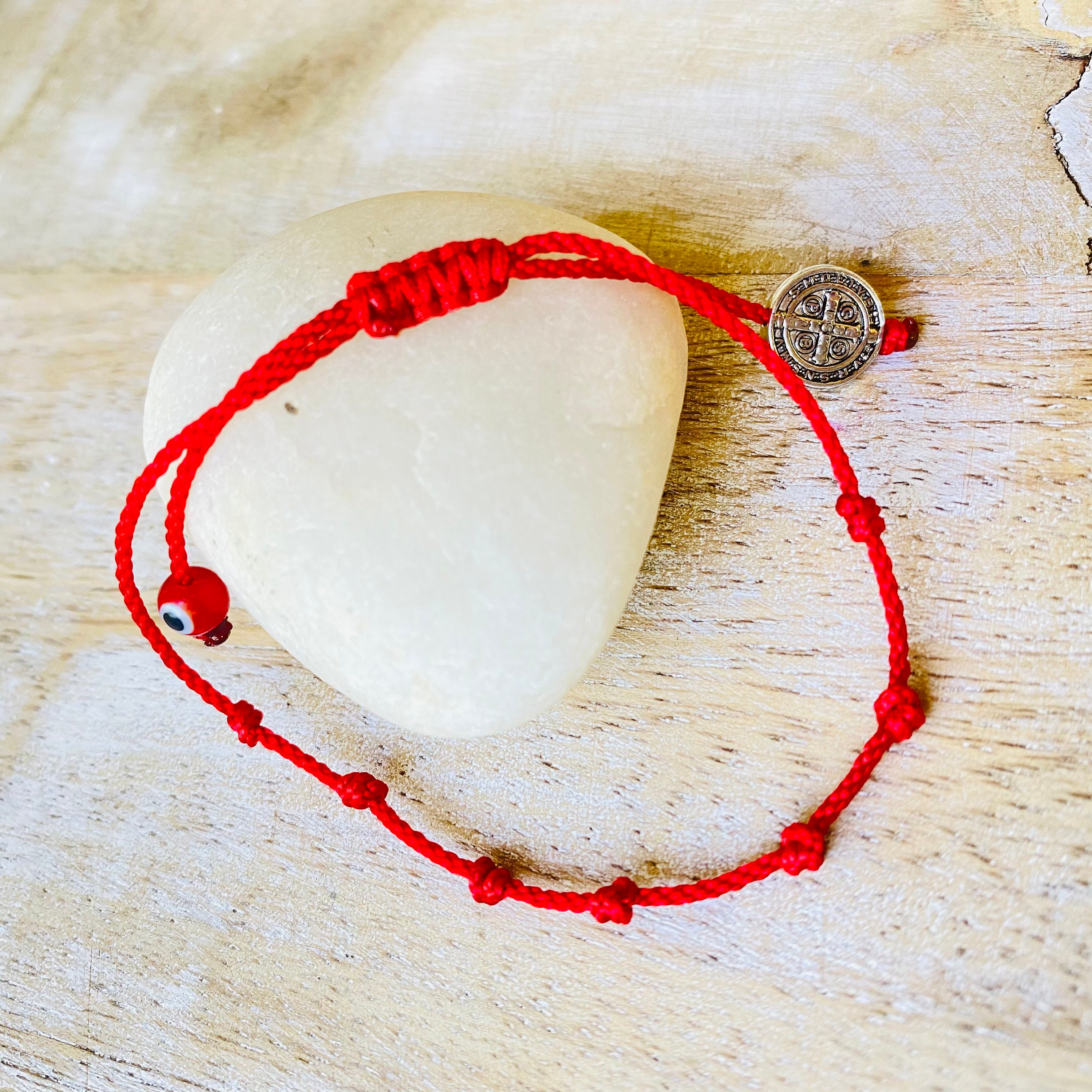 Pulsera de San Benito pulsera de siete nudos pulsera | Etsy